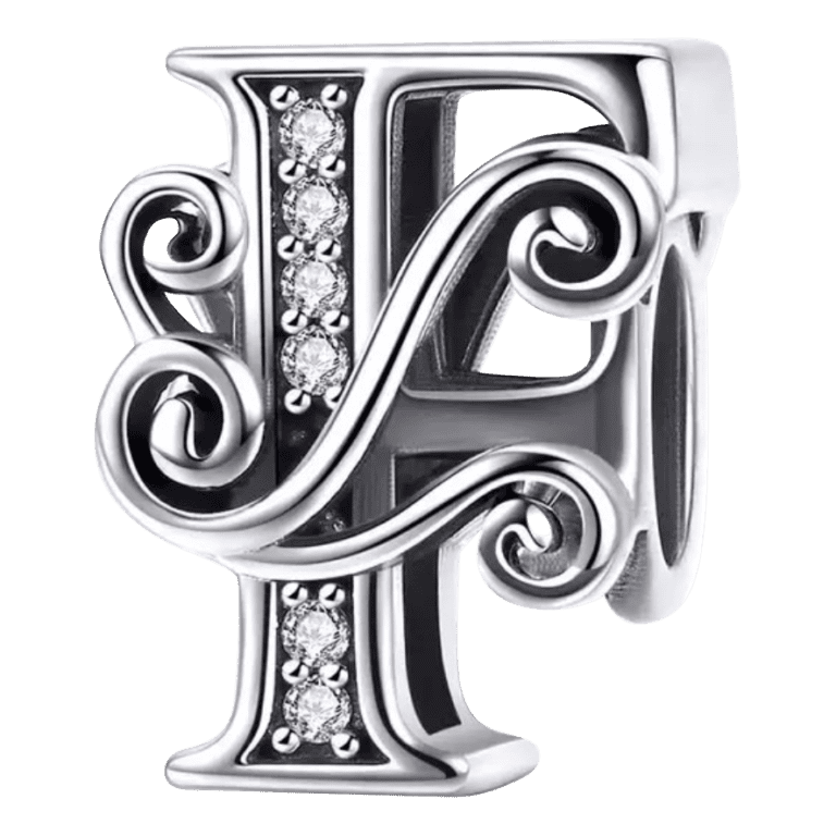Sierletter E Alfabet bedel | 925 Sterling Zilver