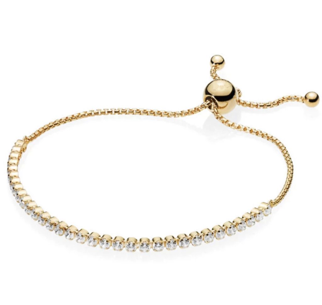 Armband zirkonia goud | Sparkling | 925 Sterling Zilver