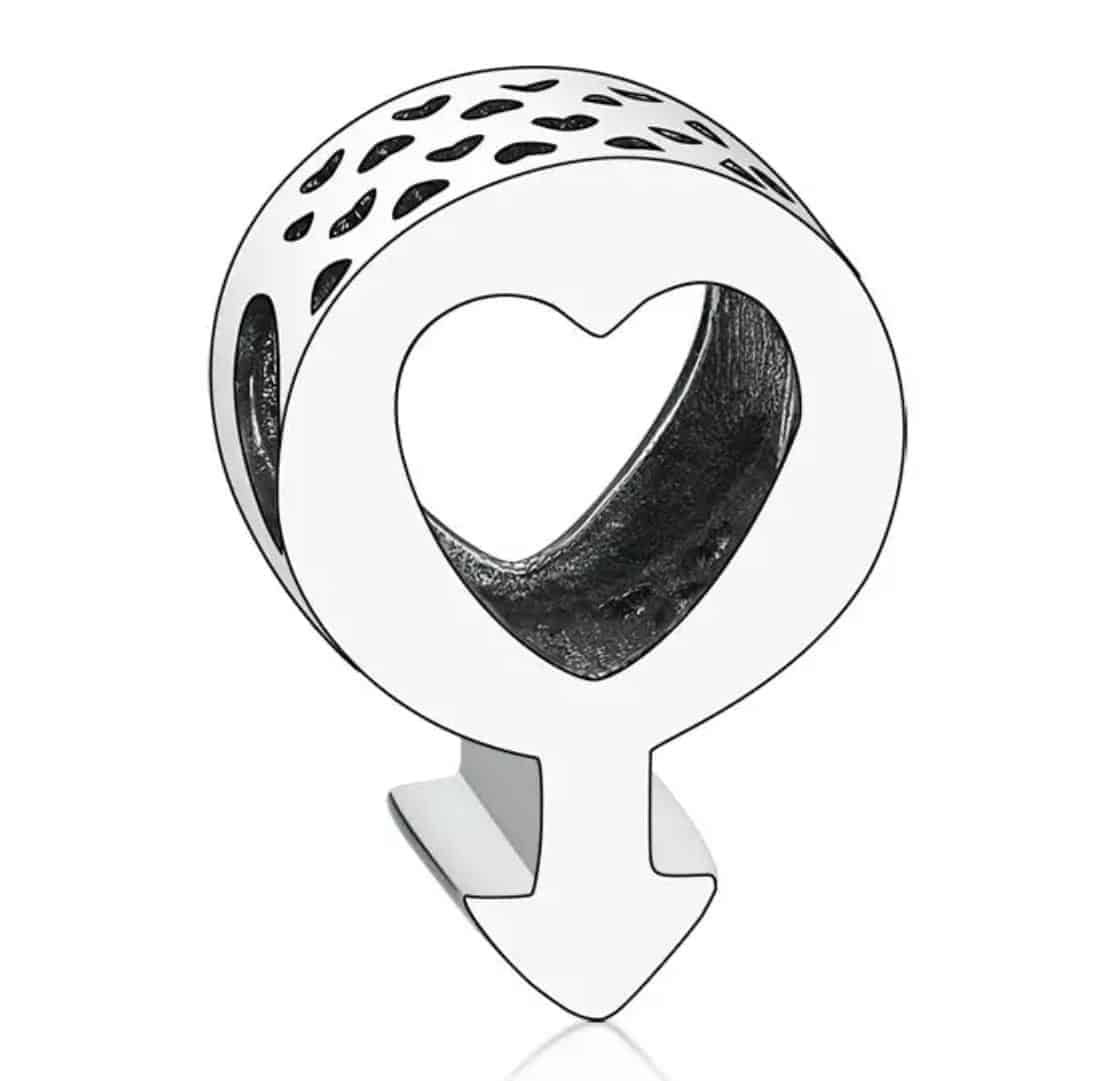 Bedel man symbool | 925 Sterling Zilver Bedel.Shop