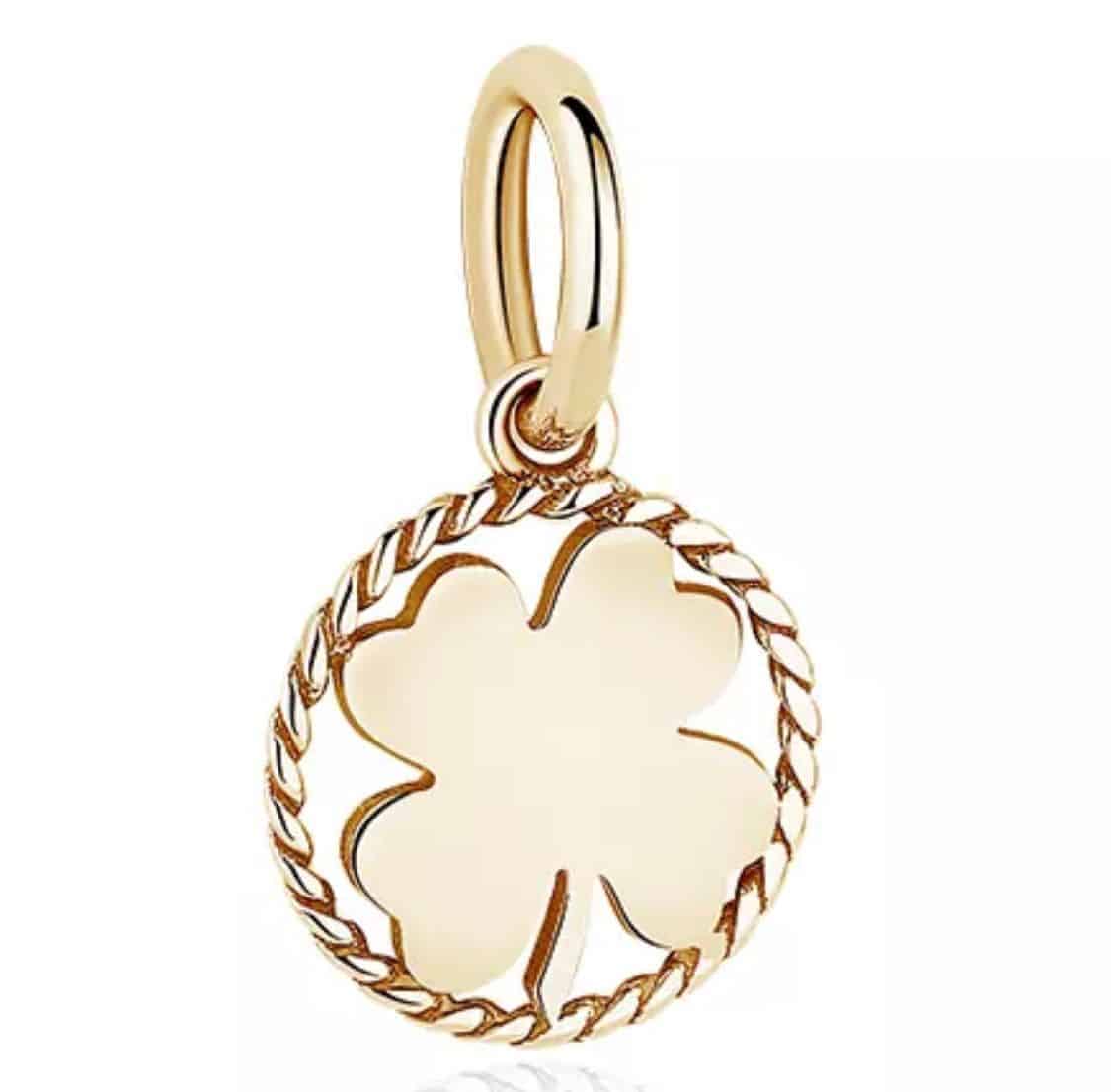 Klavertje 4 bedel | 925 Sterling Zilver Bedel.Shop